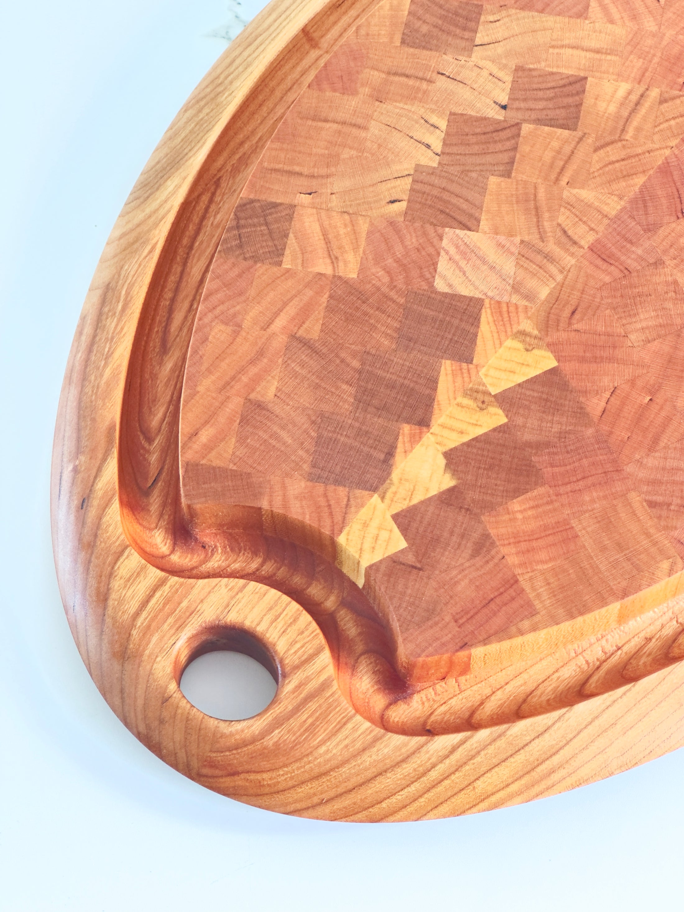 End Grain Deep Juice Groove Small Egg Carving Board- Limited Edition – KHEM Studios