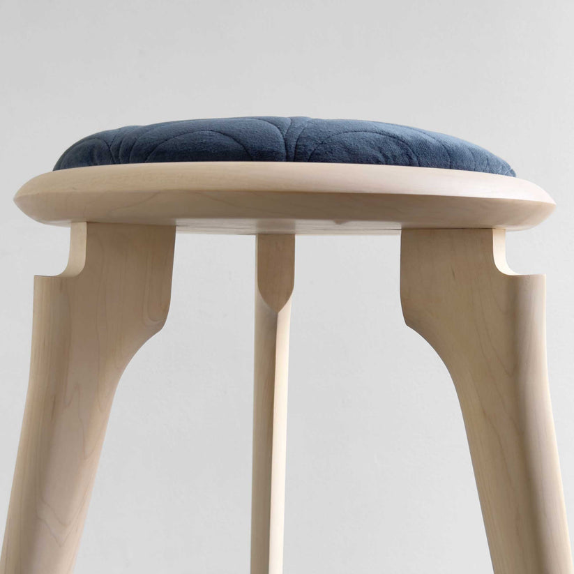 Milk Stool with Cushion – KHEM Studios