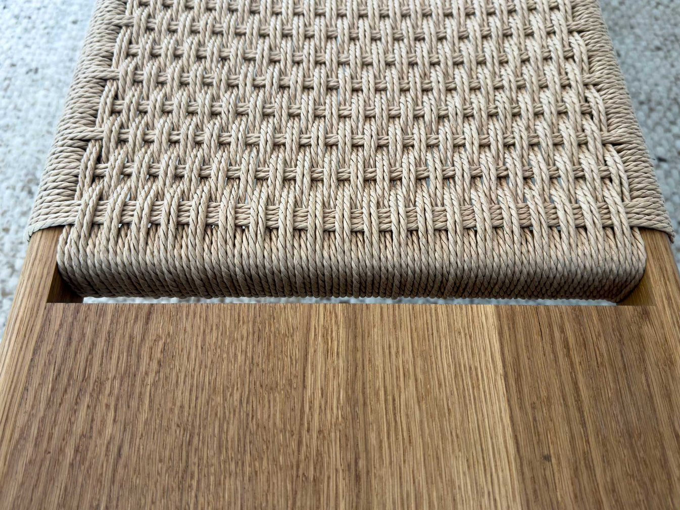 KHEM Natural Corded Bench with Back – KHEM Studios