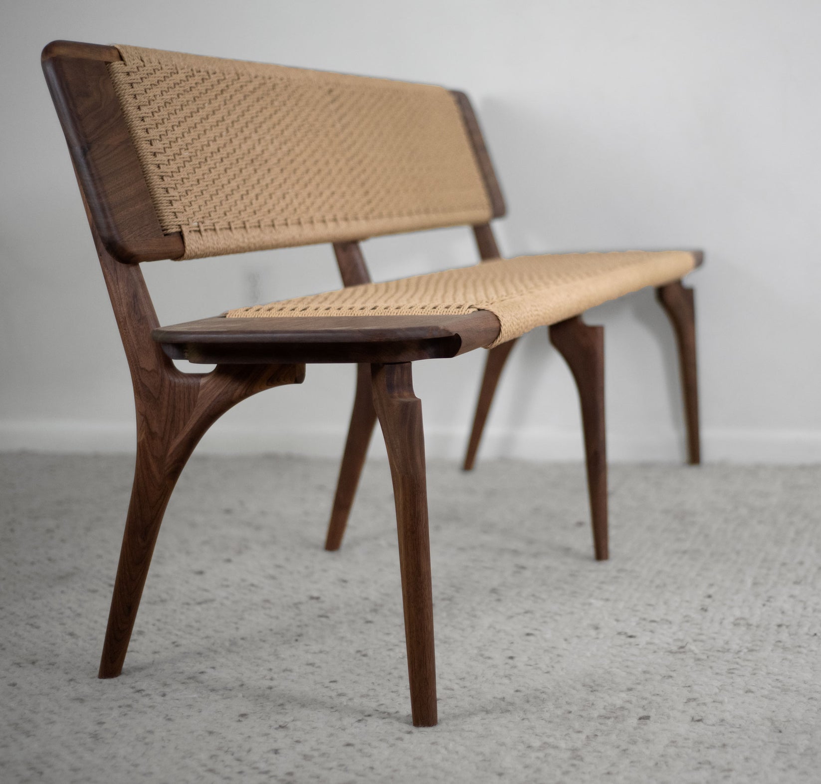 KHEM Natural Corded Bench with Back – KHEM Studios